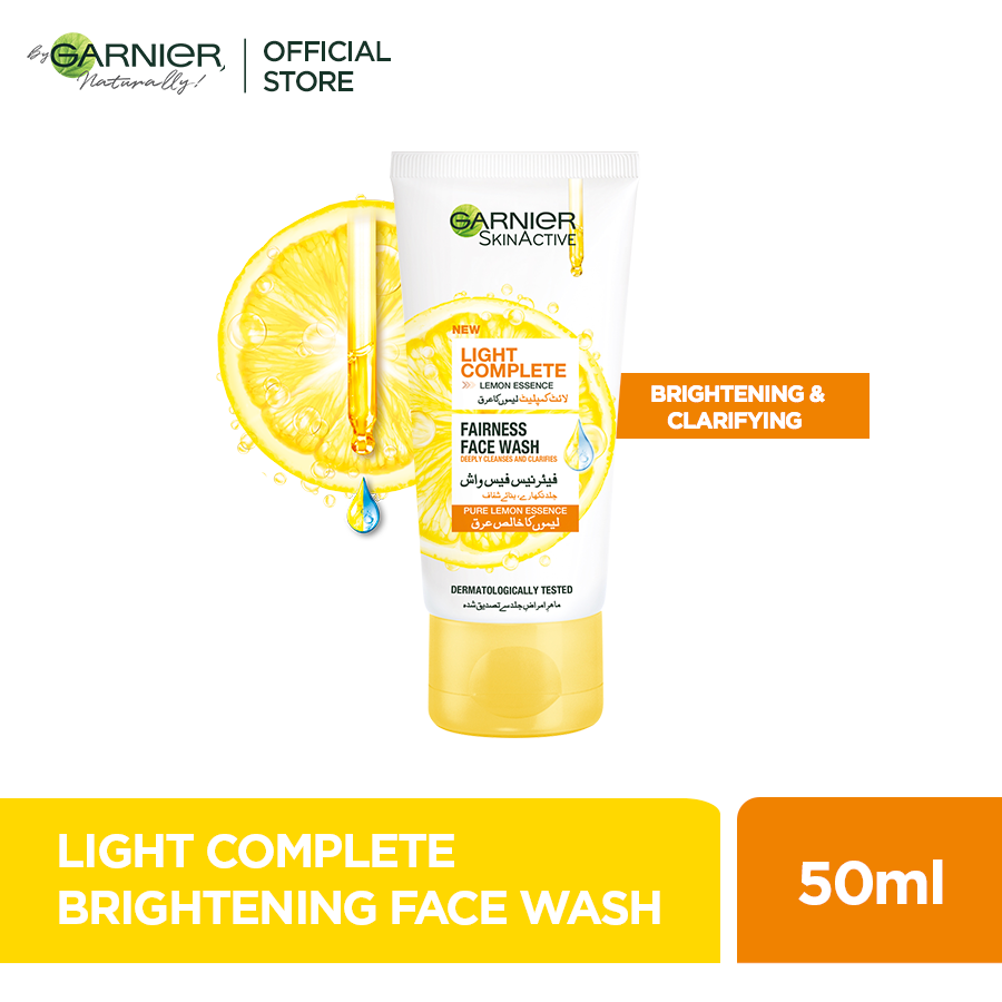 Garnier Light Complete Fairness Face Wash 50ml – Iblexpress